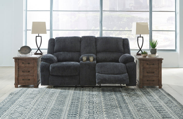 Draycoll DBL Rec Loveseat w/Console – Ashley Homestore Furniture