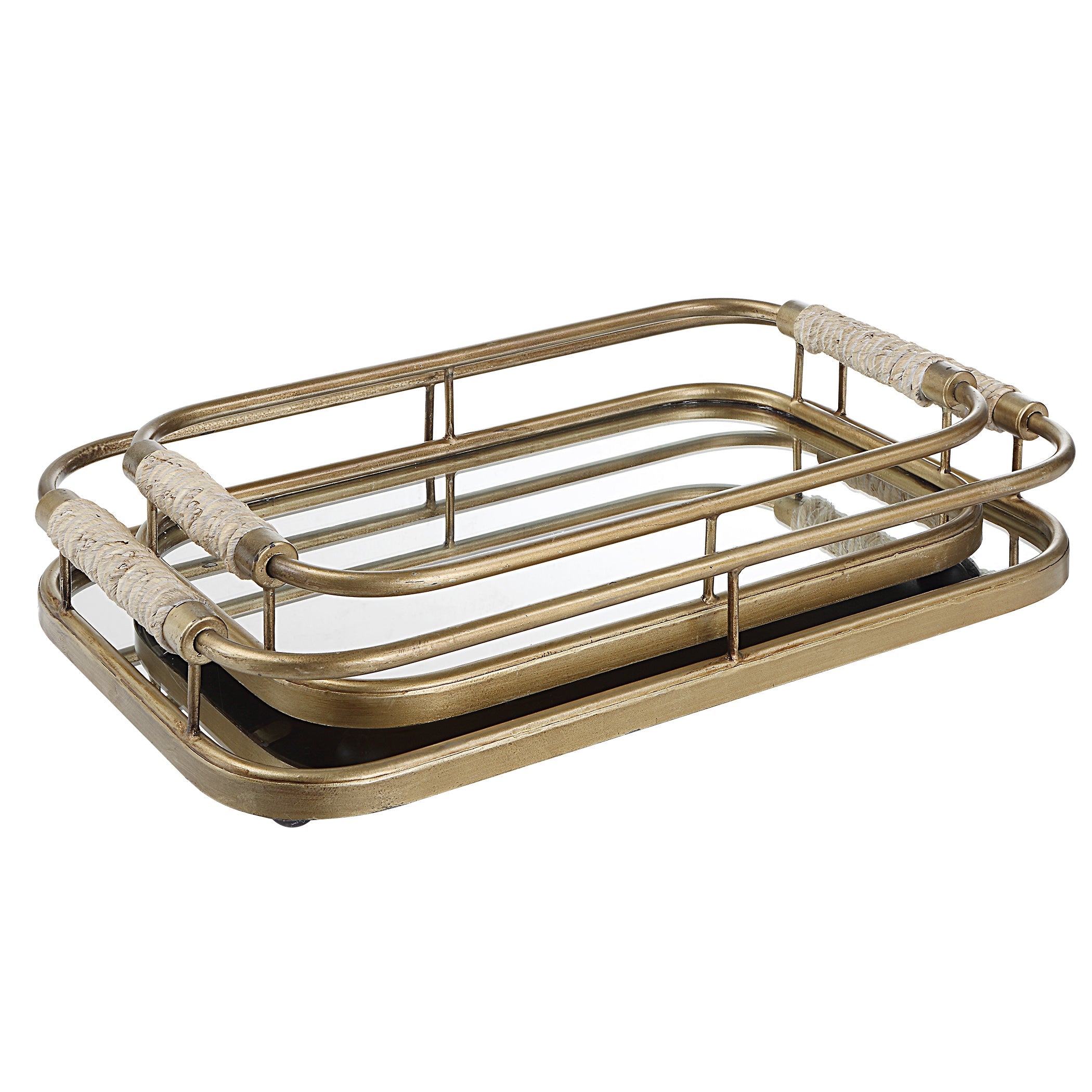18014-UTT | Uttermost Rosea Brushed Gold Trays, S/2 – Ashley Homestore ...