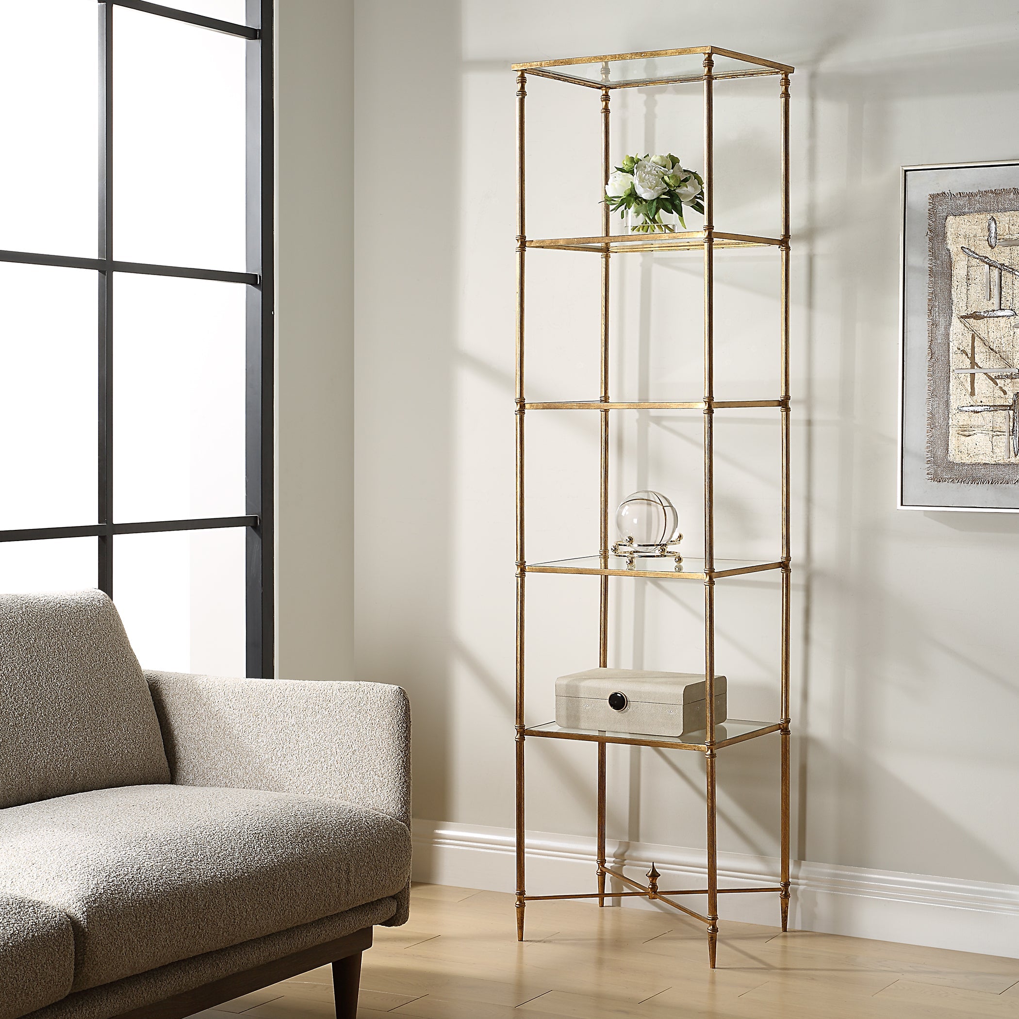 24309-SL-UTT | Henzler 50 W x 203 H x 40 D 5 Shelfs Etagere – Ashley ...
