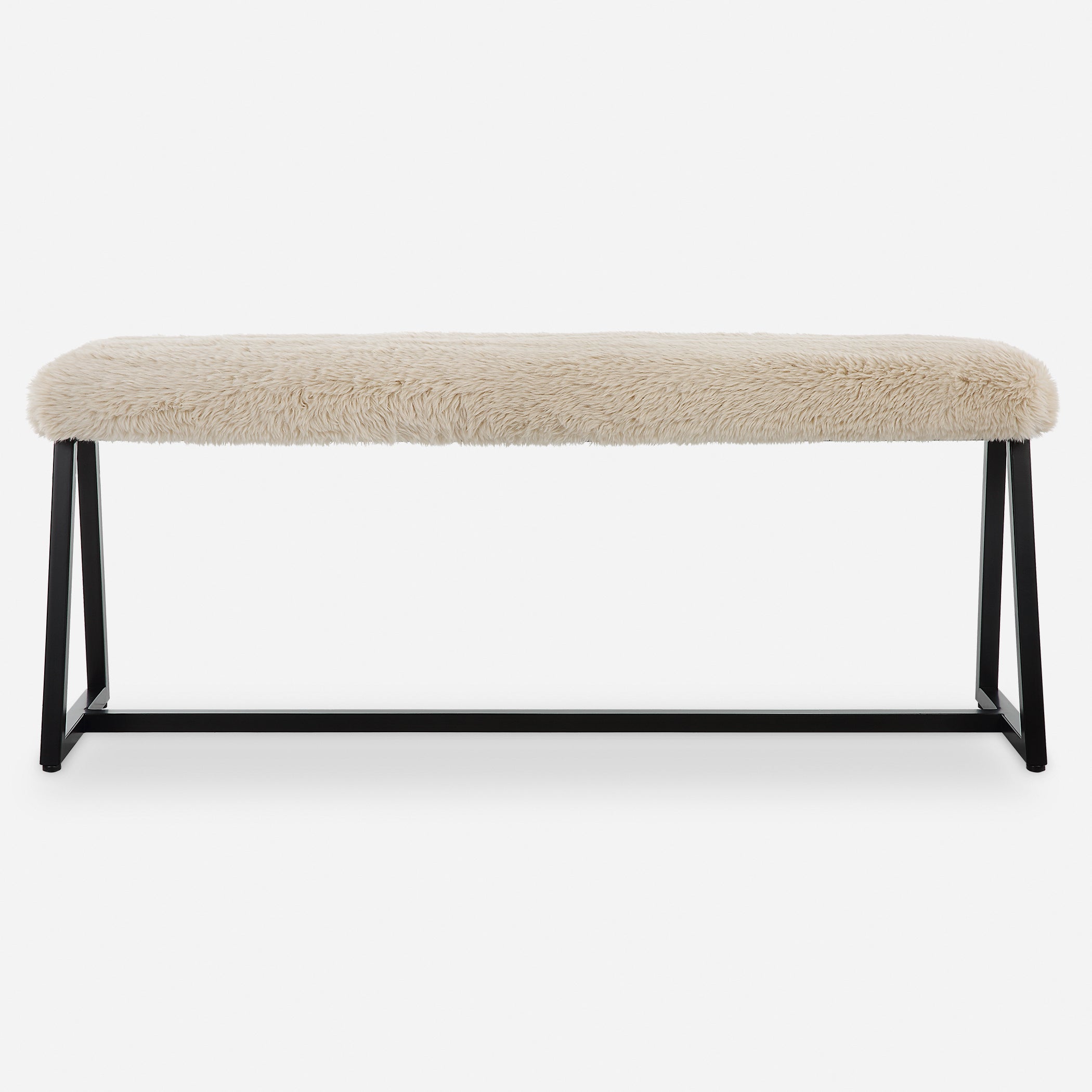 Uttermost Taupo Sheepskin Bench – Ashley Homestore Furniture