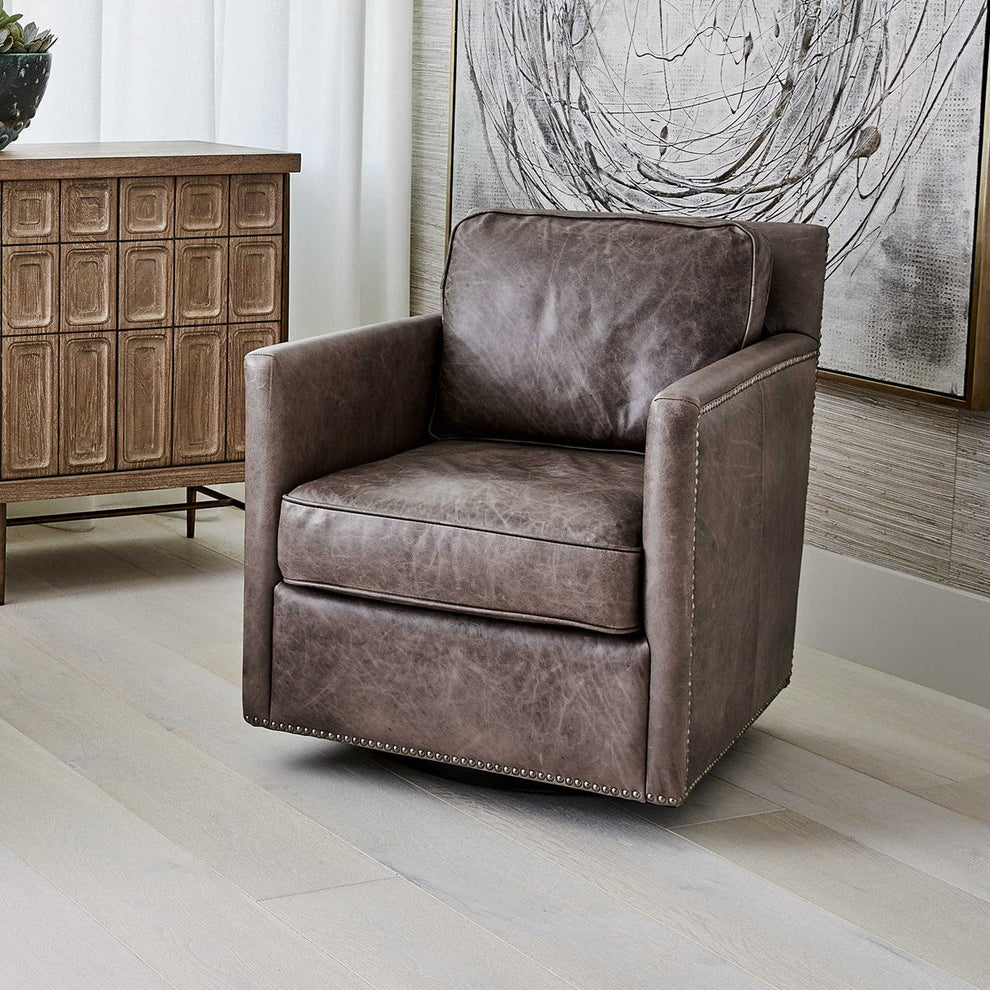 Roosevelt Swivel Chair, Smoke – Ashley Homestore Furniture
