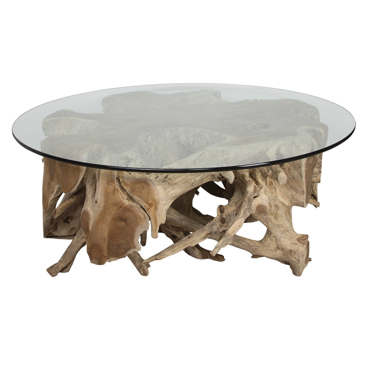 Teak Root Coffee Table, Round 2 Cartons – Ashley Homestore Furniture